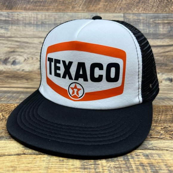 Unbranded | Accessories | Vintage Texaco Mens Trucker Hat Black ...